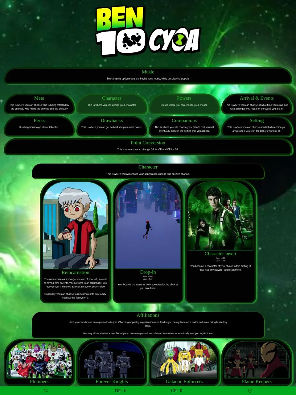 Ben 10 — CYOA.CAFE